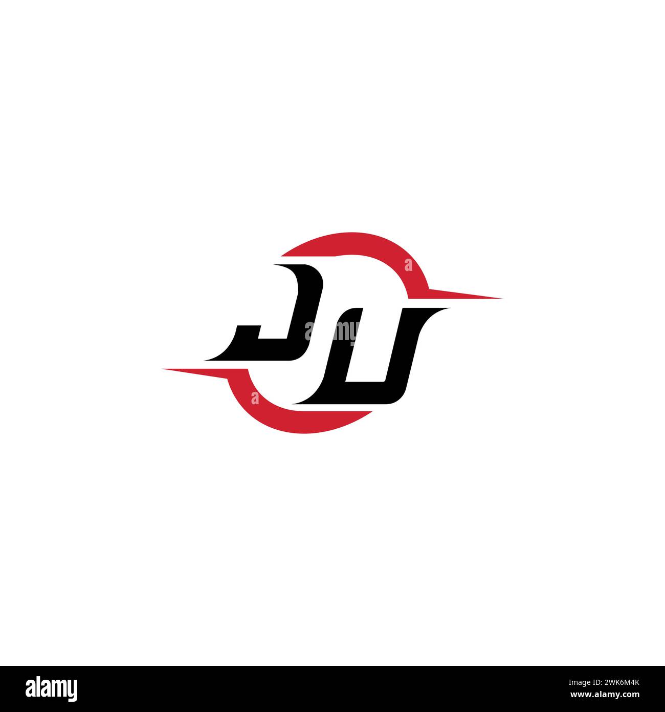 JU initial logo cool and stylish concept for esport or gaming logo as your inspirational Stock ...