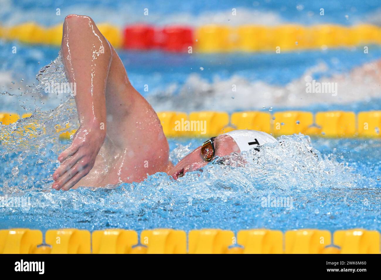 Doha, Qatar. 18th Feb, 2024. David Aubry of France competes during the ...