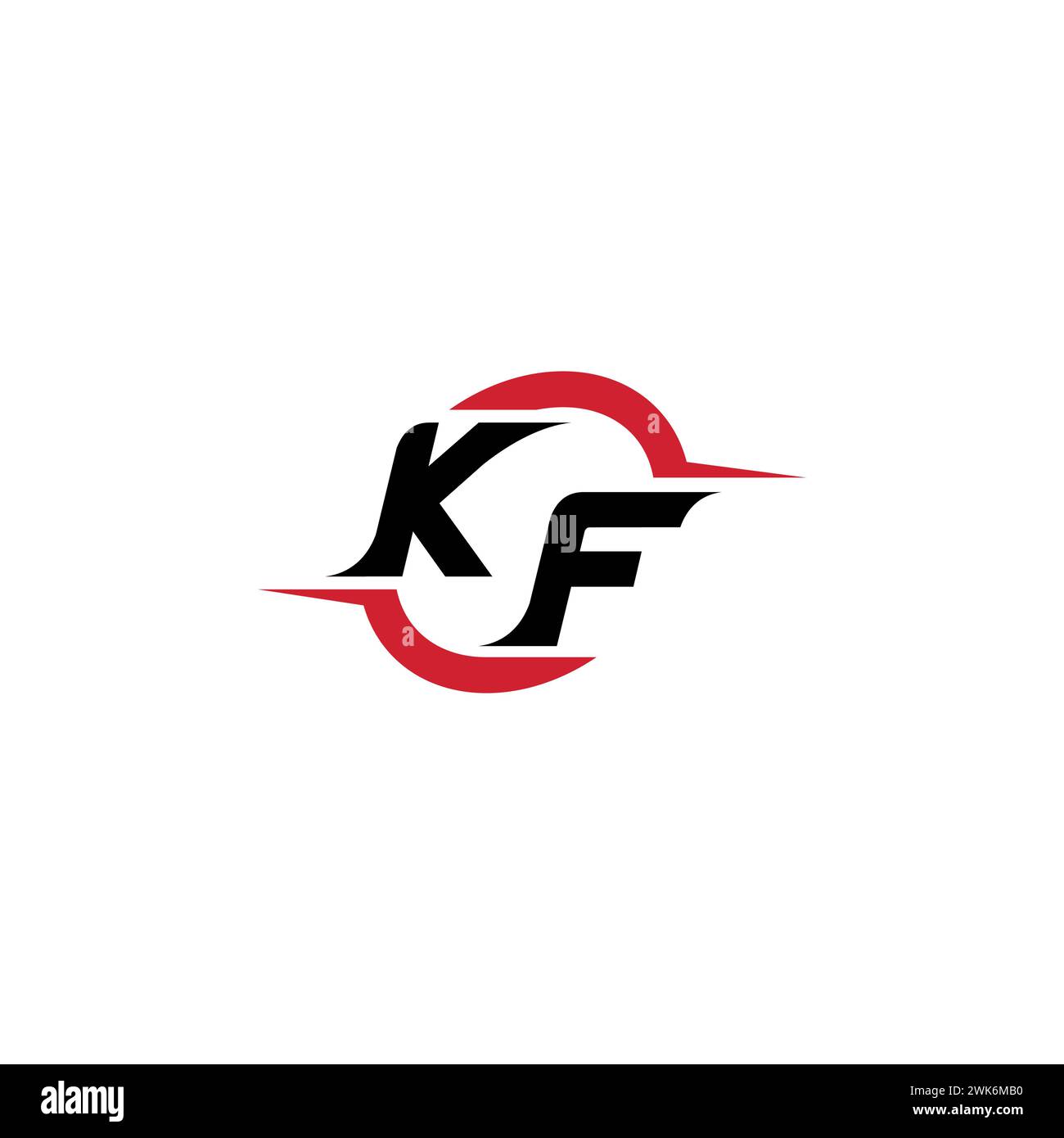 KF initial logo cool and stylish concept for esport or gaming logo as ...