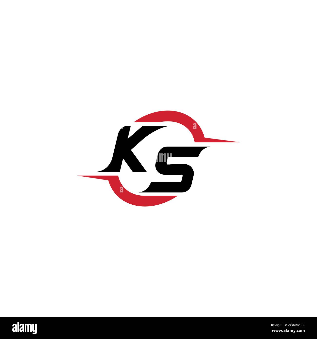 KS initial logo cool and stylish concept for esport or gaming logo as ...