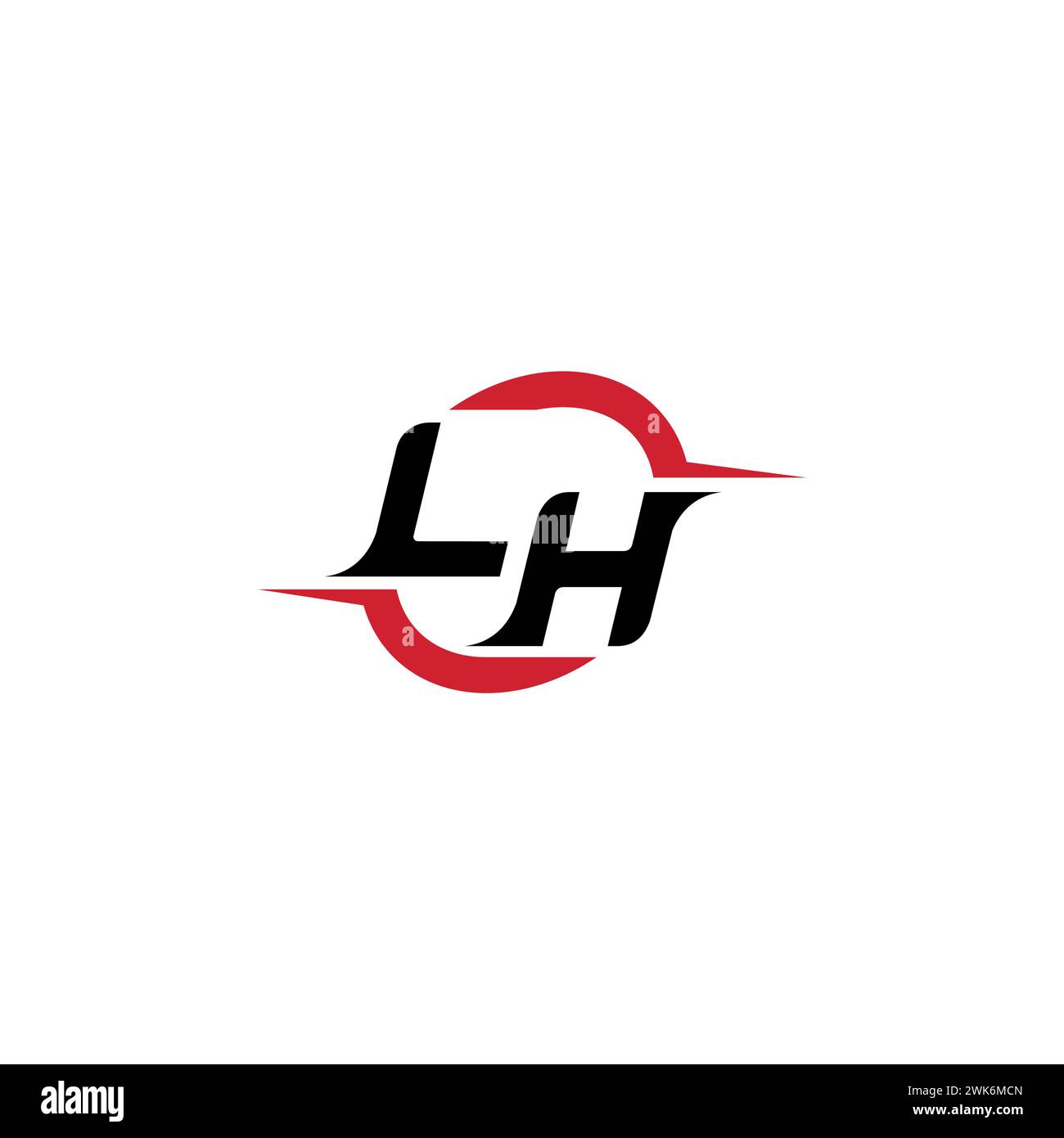 LH initial logo cool and stylish concept for esport or gaming logo as ...