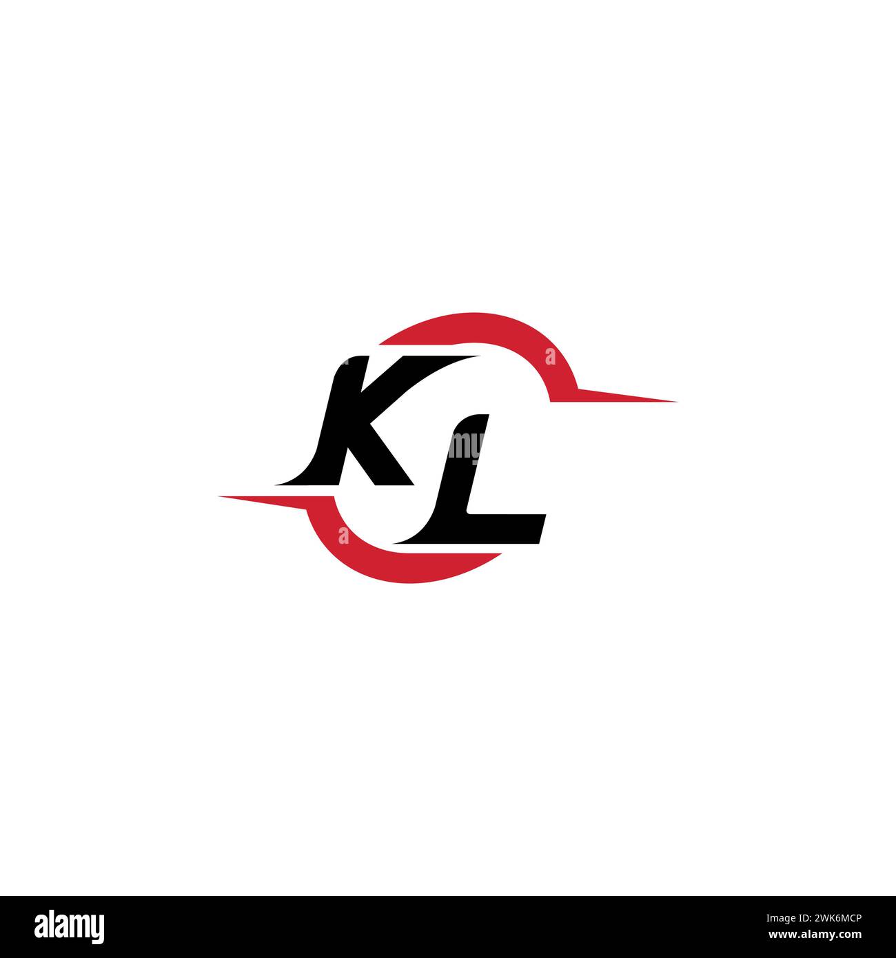 KL initial logo cool and stylish concept for esport or gaming logo as ...