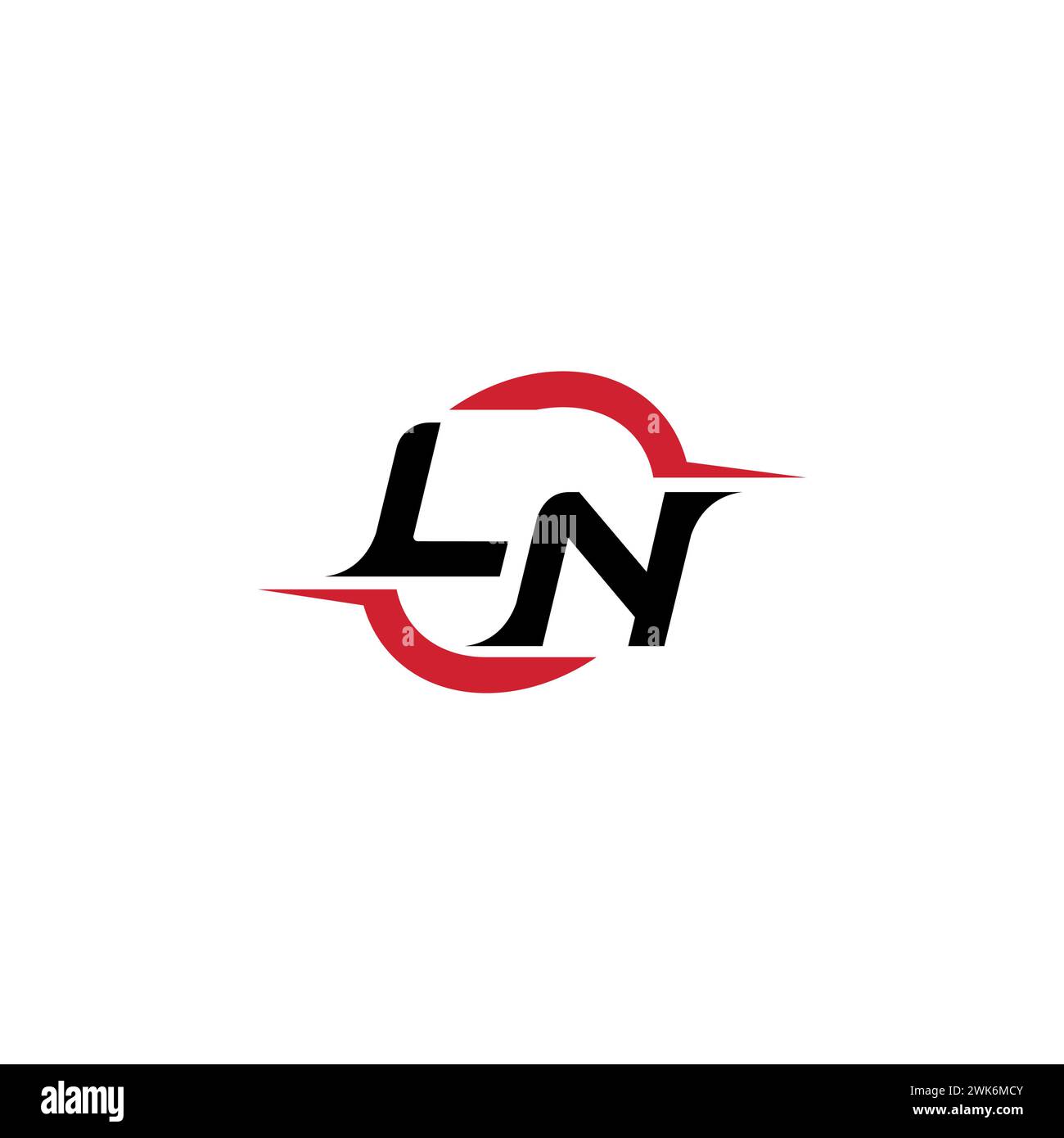 LN initial logo cool and stylish concept for esport or gaming logo as your inspirational Stock ...