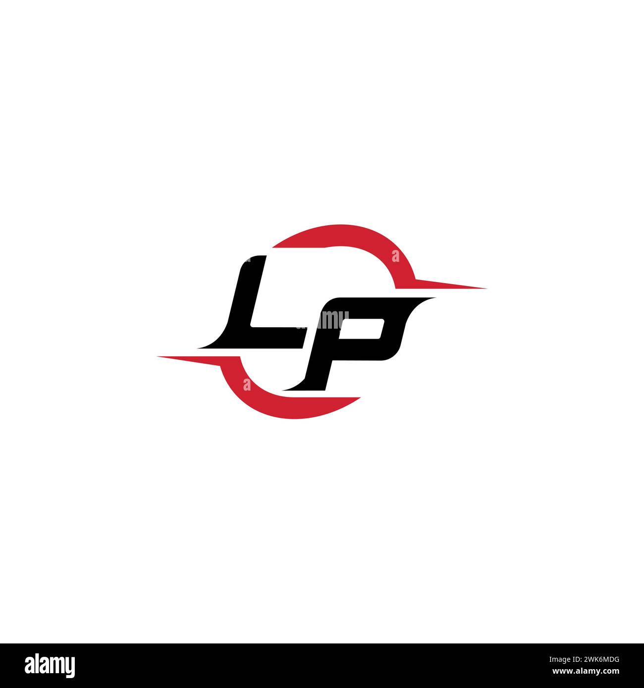 LP initial logo cool and stylish concept for esport or gaming logo as ...