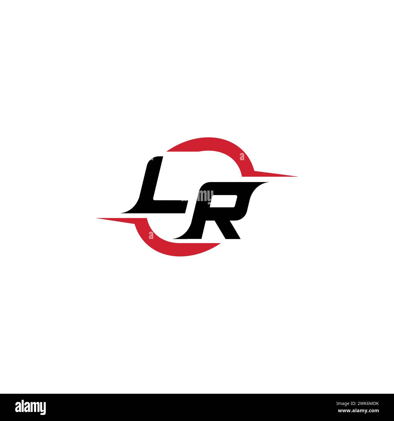 LR initial logo cool and stylish concept for esport or gaming logo as ...