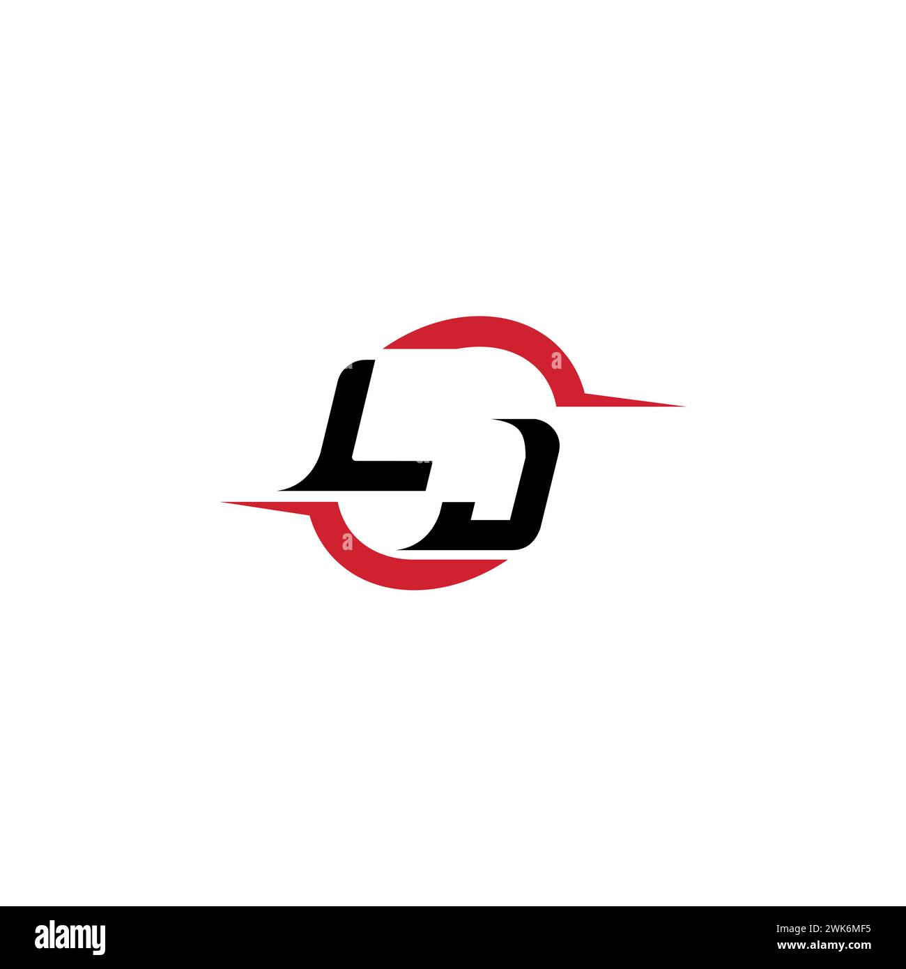 LJ initial logo cool and stylish concept for esport or gaming logo as your inspirational Stock ...