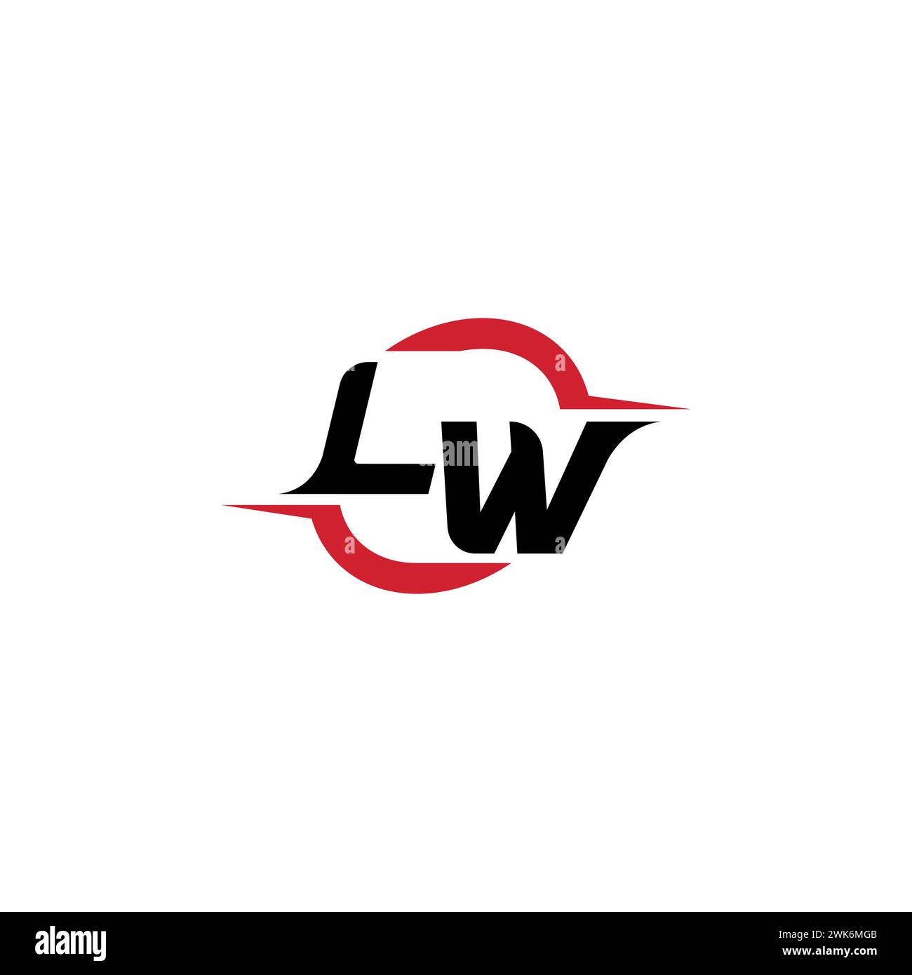 LW initial logo cool and stylish concept for esport or gaming logo as ...