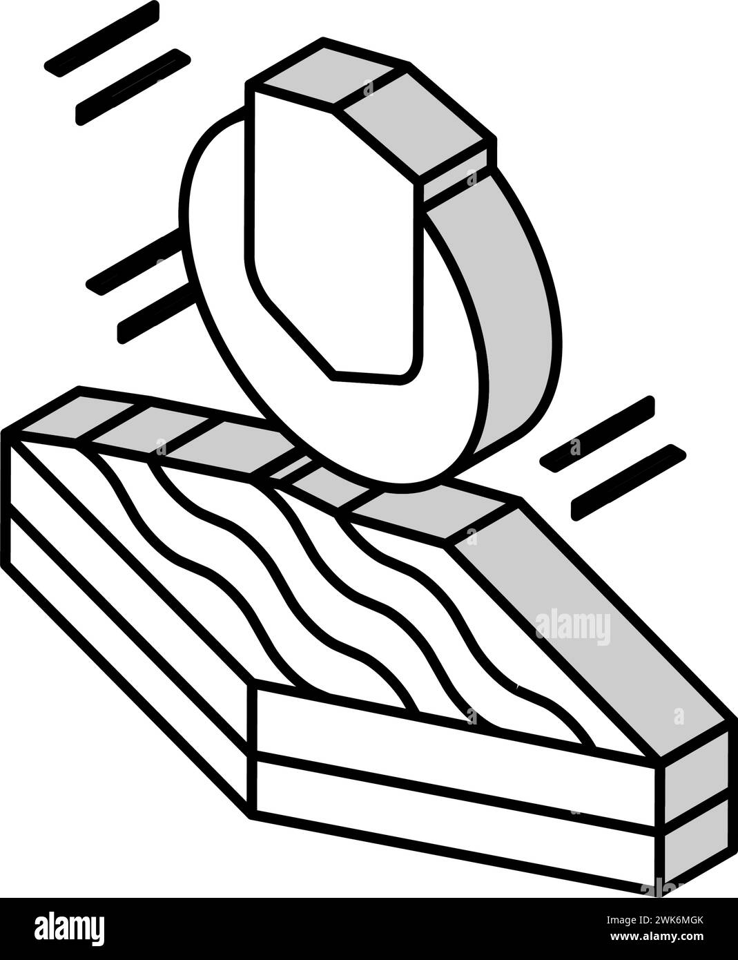 strength mineral wool isometric icon vector illustration Stock Vector ...