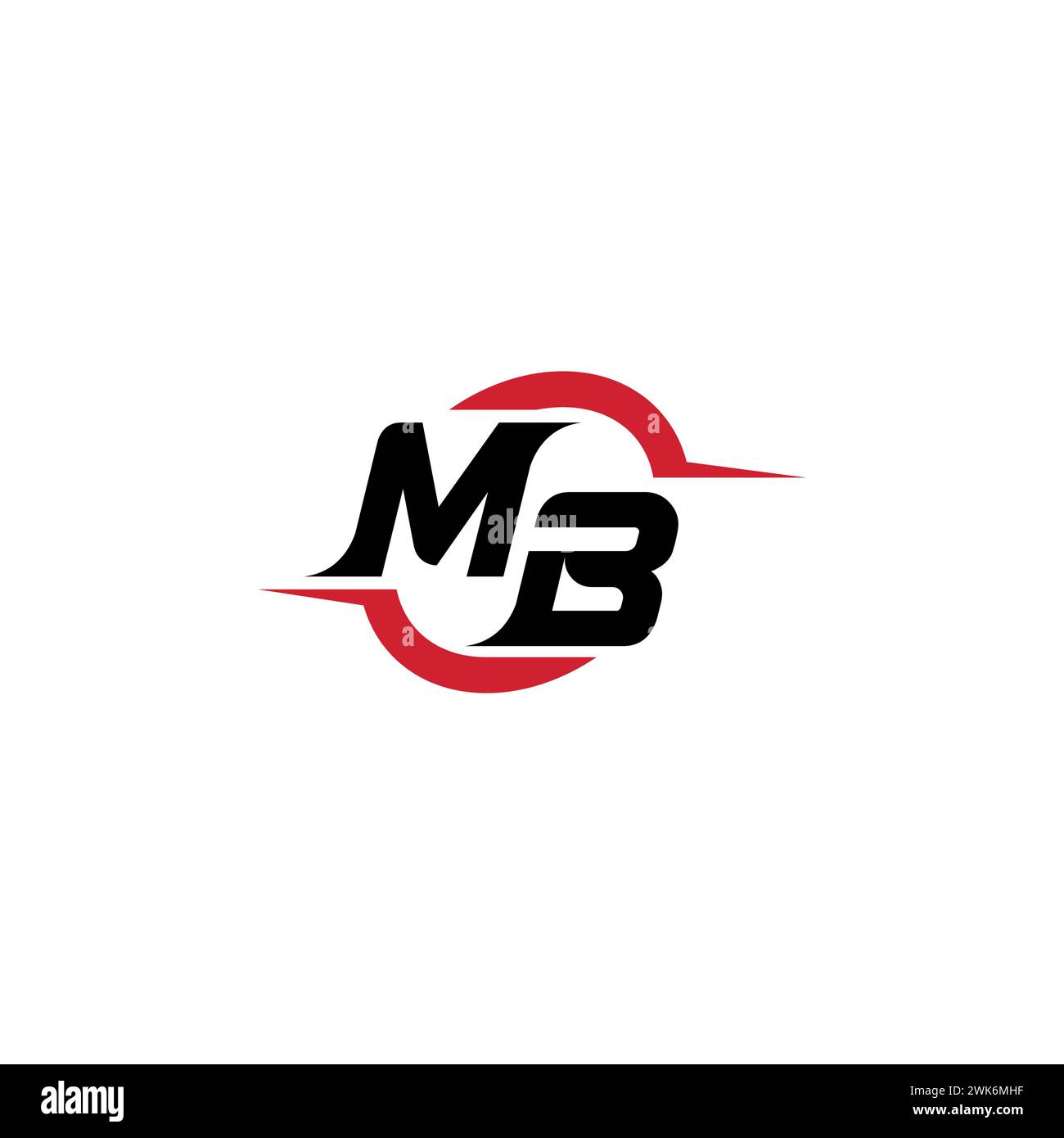 MB initial logo cool and stylish concept for esport or gaming logo as ...