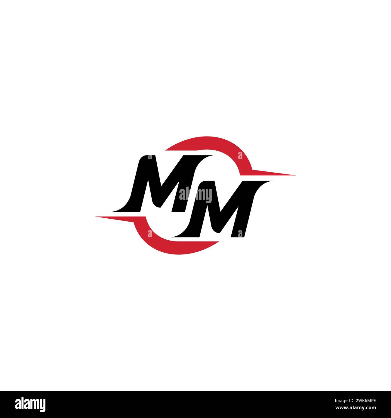 MM initial logo cool and stylish concept for esport or gaming logo as ...
