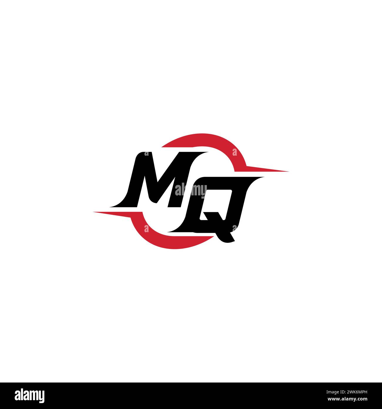 MQ initial logo cool and stylish concept for esport or gaming logo as ...