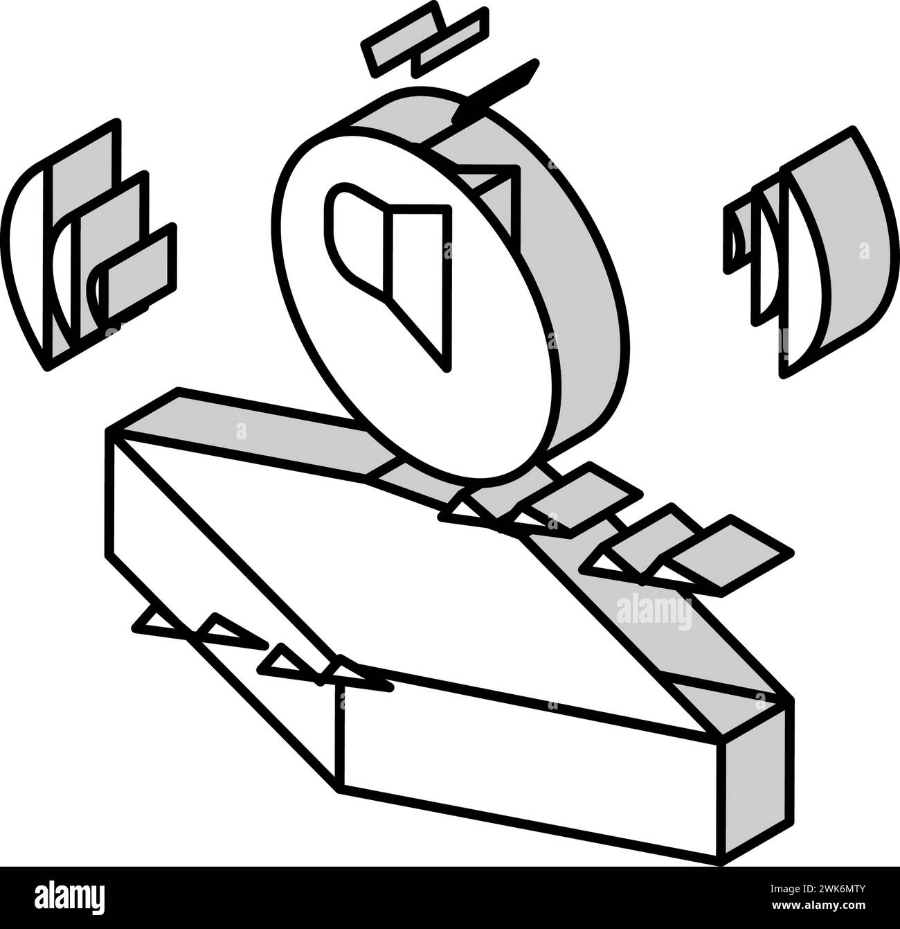 noise insulation properties isometric icon vector illustration Stock ...