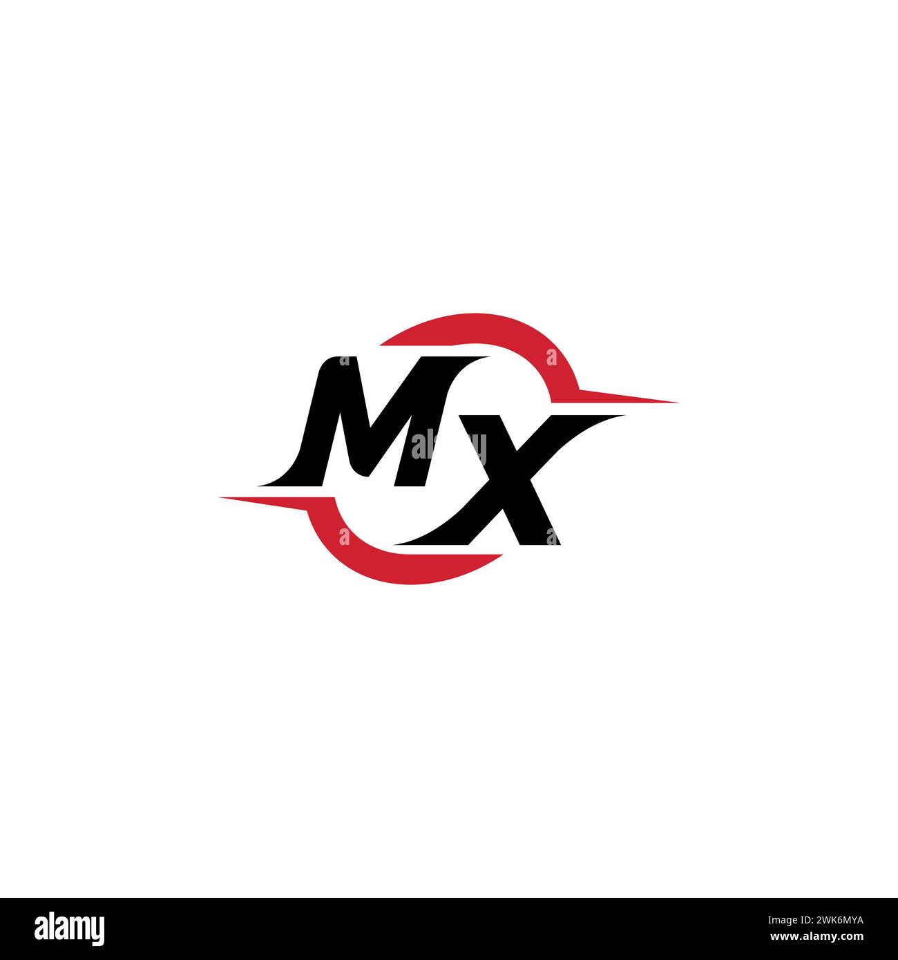 MX initial logo cool and stylish concept for esport or gaming logo as your inspirational Stock ...