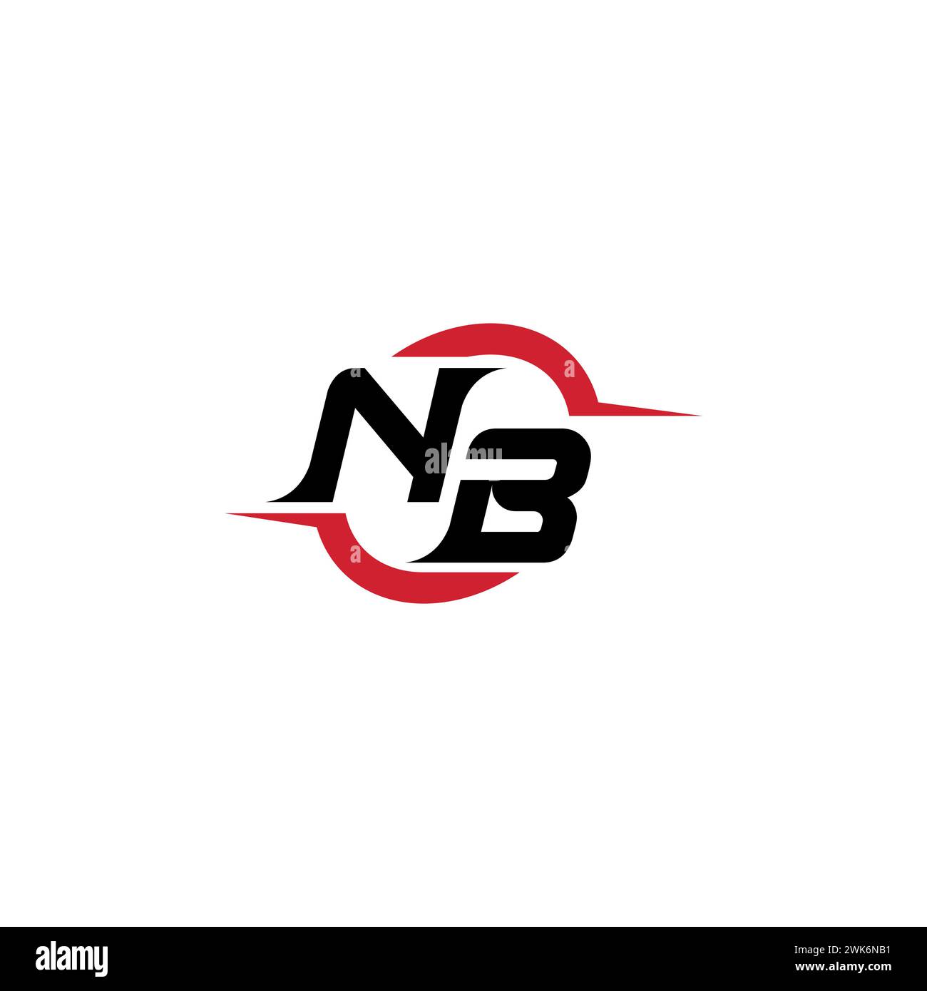 NB initial logo cool and stylish concept for esport or gaming logo as ...