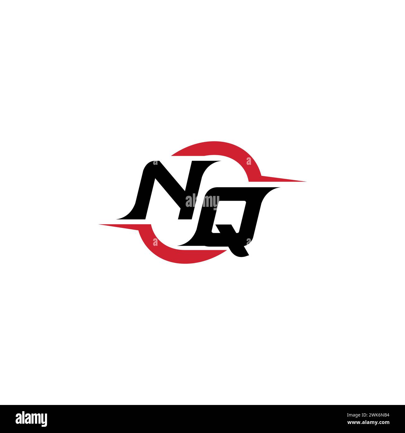 NQ initial logo cool and stylish concept for esport or gaming logo as ...
