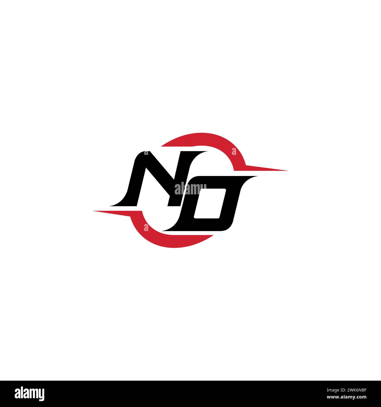 NO initial logo cool and stylish concept for esport or gaming logo as ...