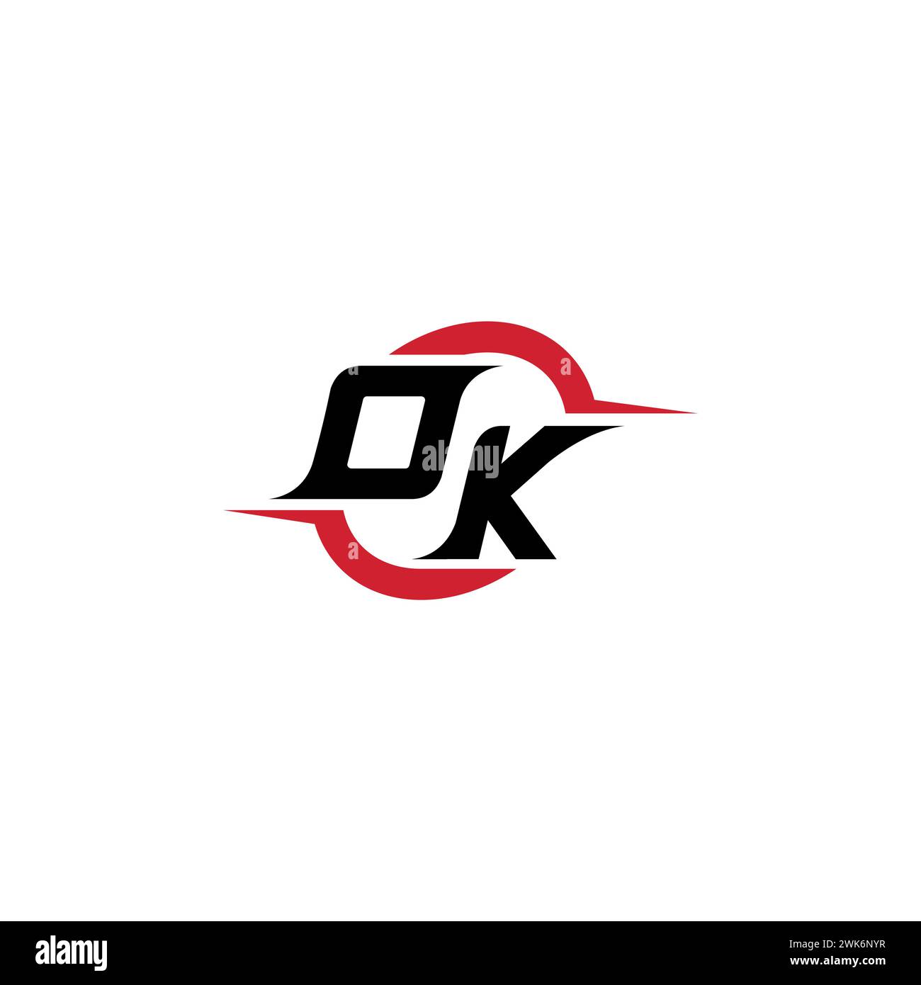 OK initial logo cool and stylish concept for esport or gaming logo as ...