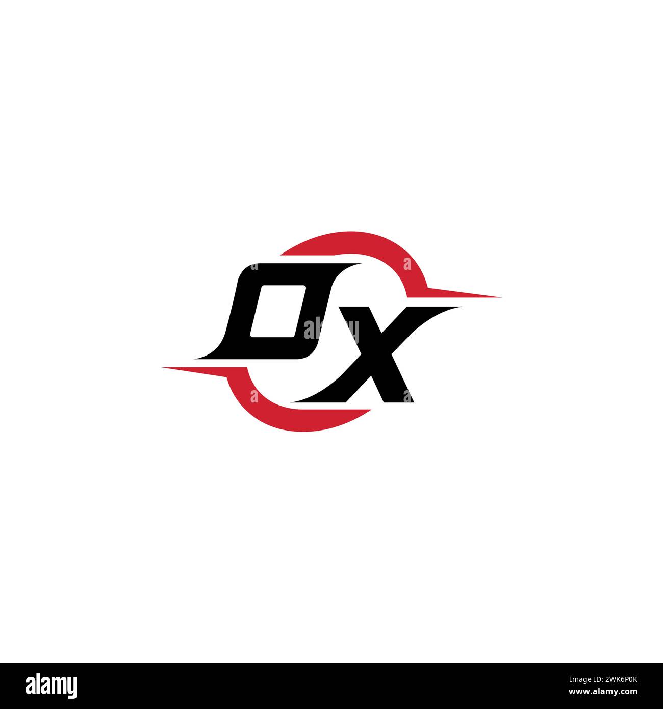 OX initial logo cool and stylish concept for esport or gaming logo as your inspirational Stock ...