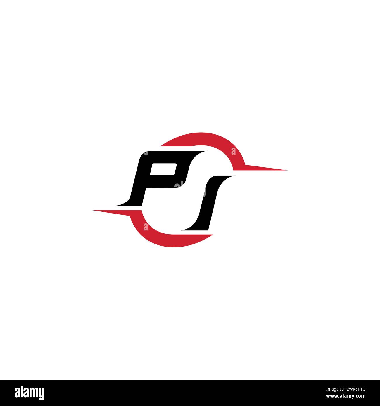 PI initial logo cool and stylish concept for esport or gaming logo as ...