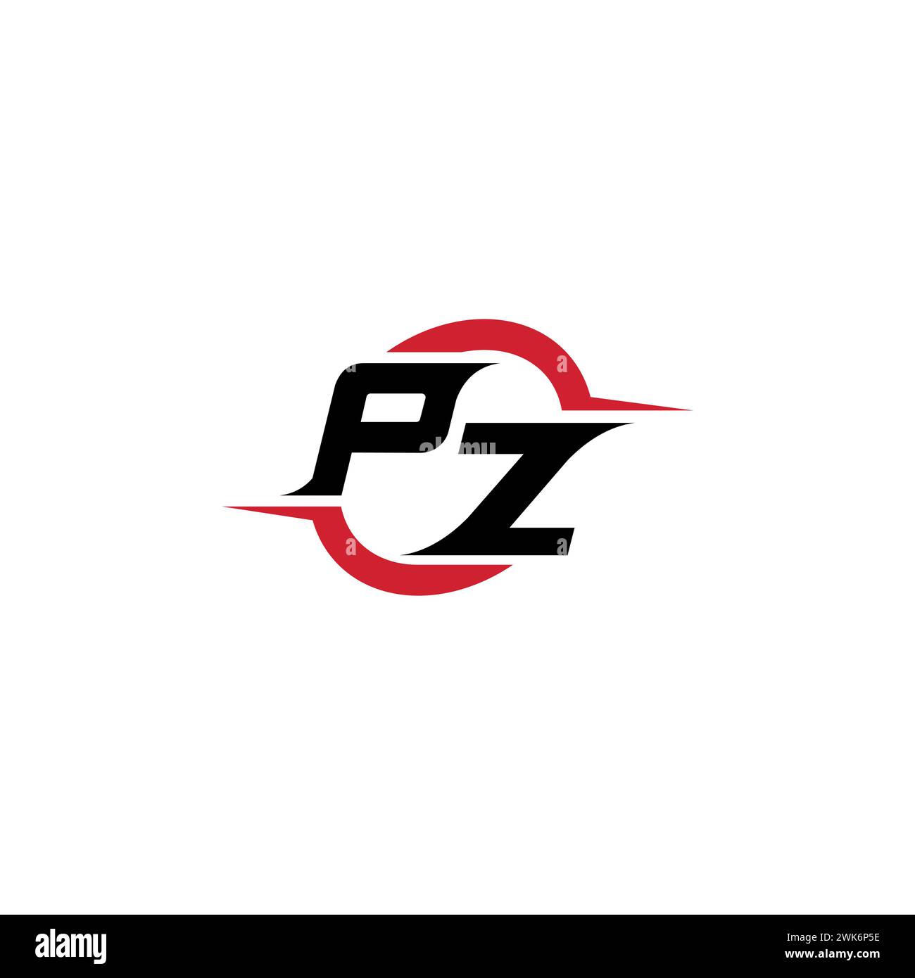 PZ initial logo cool and stylish concept for esport or gaming logo as ...