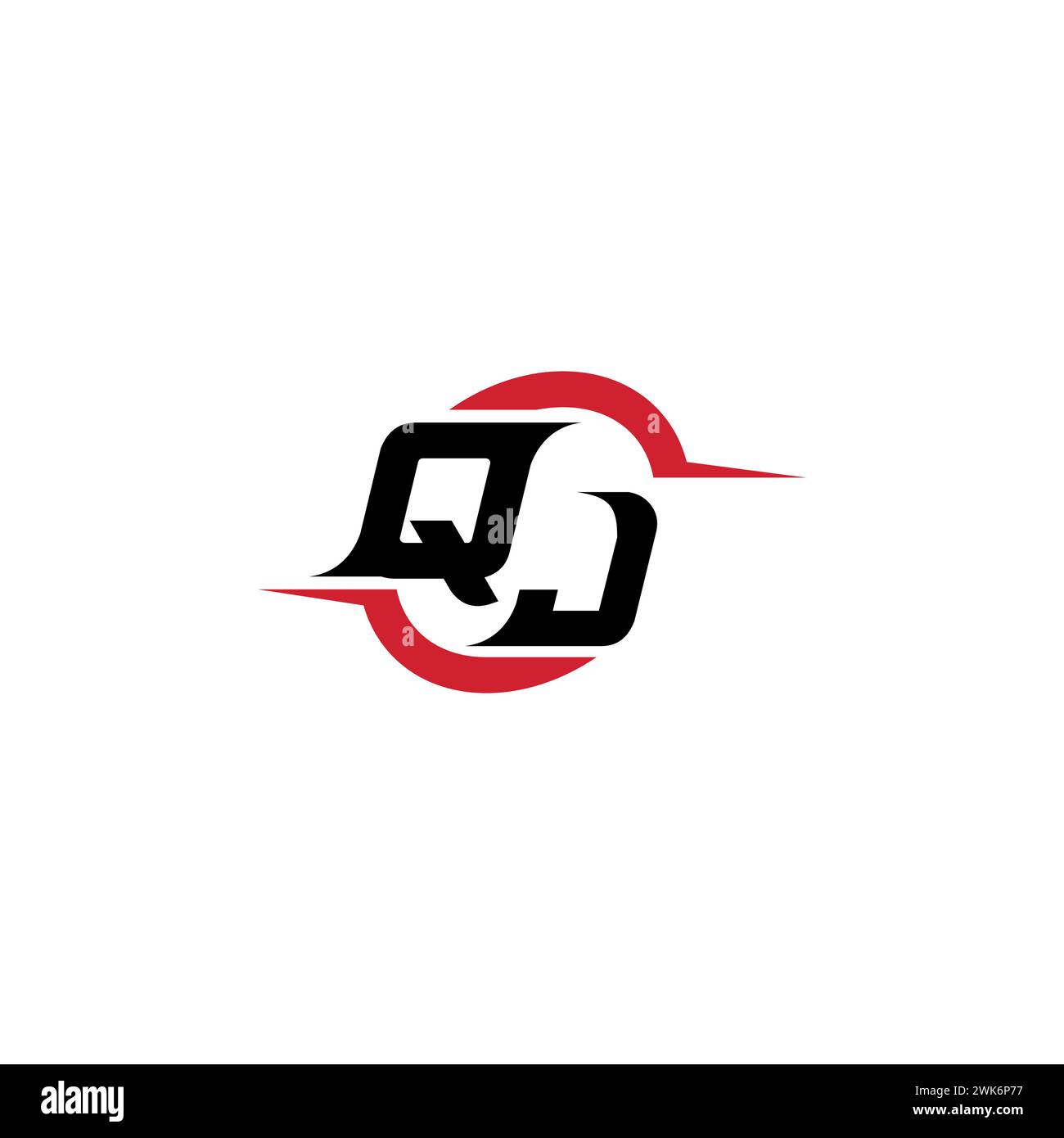 QJ initial logo cool and stylish concept for esport or gaming logo as ...