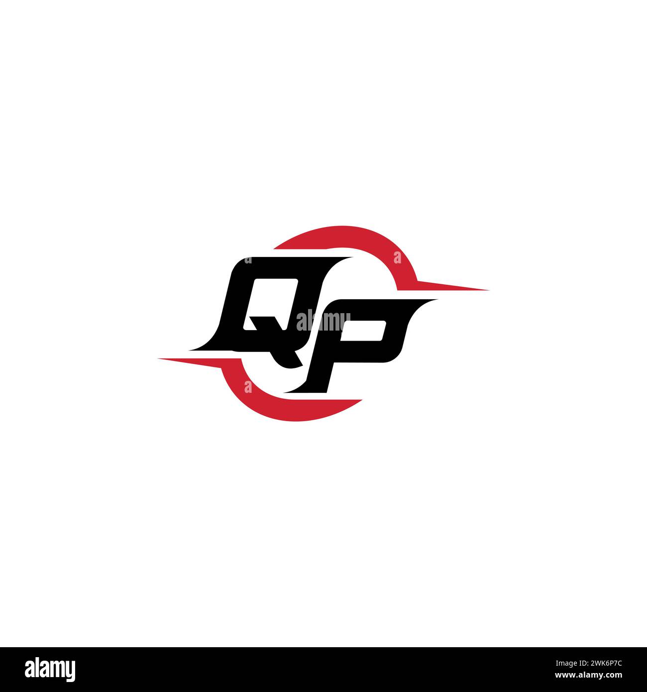 QP initial logo cool and stylish concept for esport or gaming logo as ...