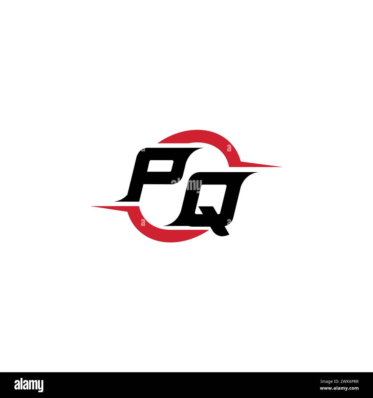 PQ initial logo cool and stylish concept for esport or gaming logo as ...