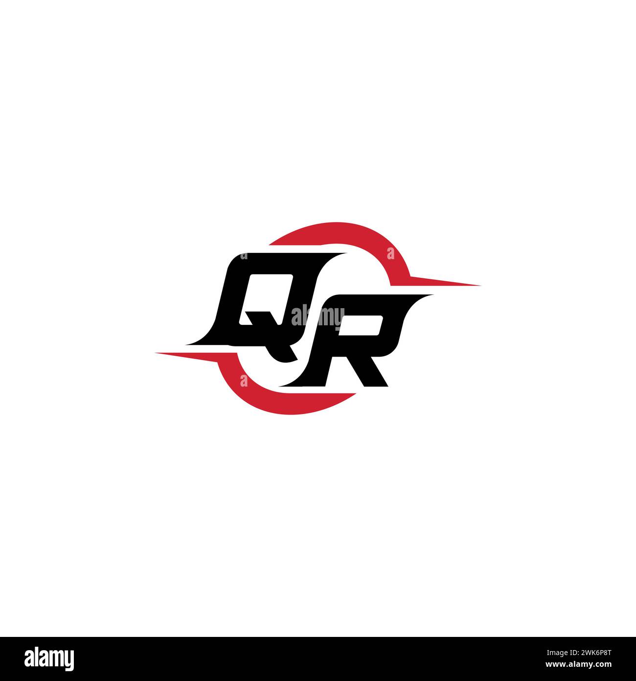 QR initial logo cool and stylish concept for esport or gaming logo as ...