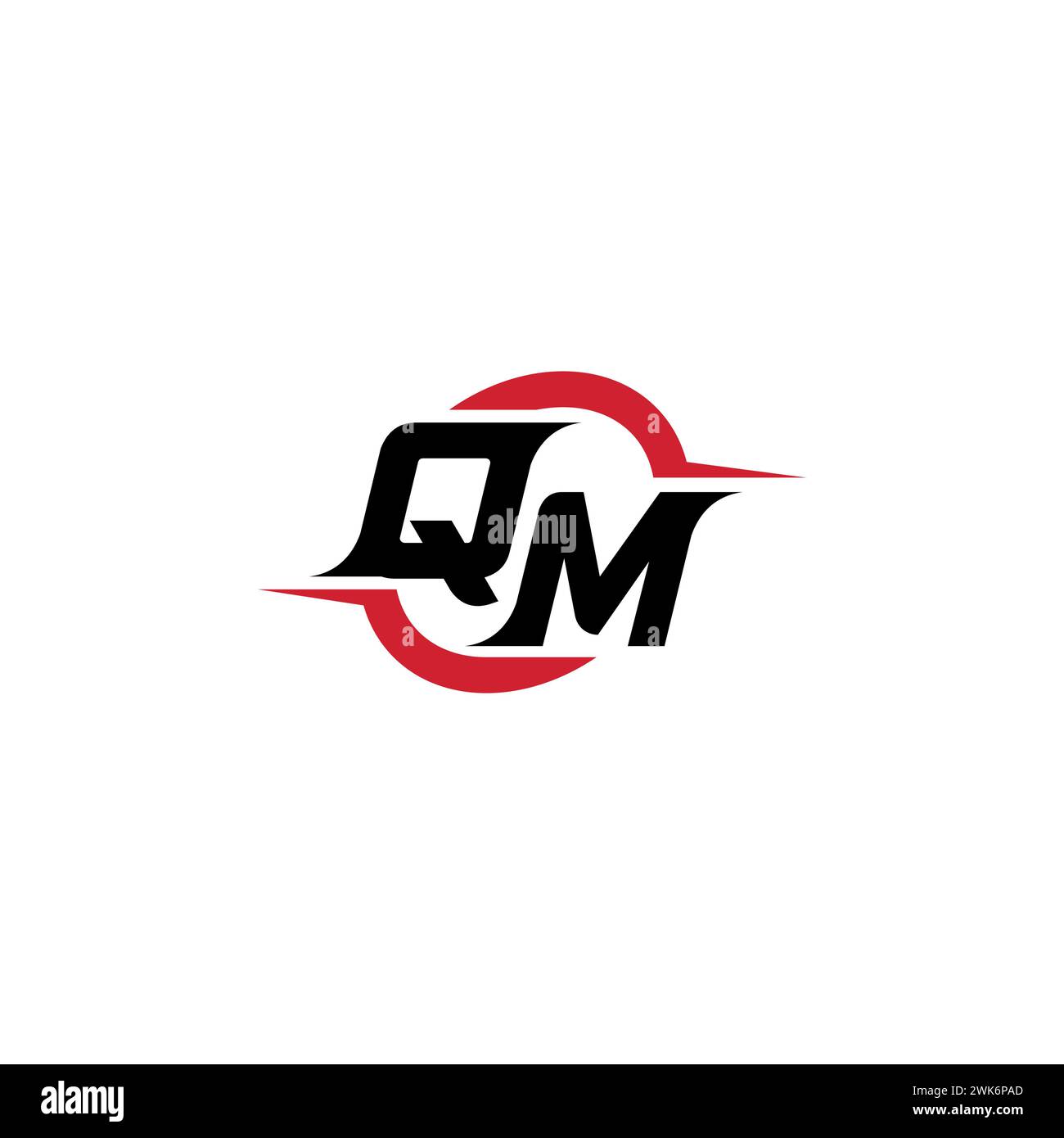 QM initial logo cool and stylish concept for esport or gaming logo as ...