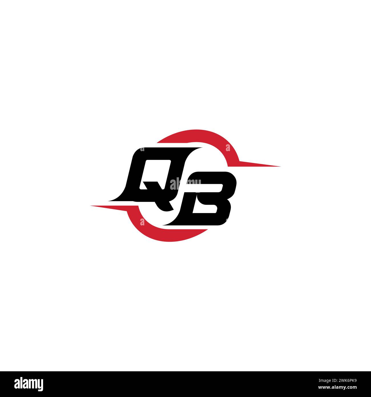 QB initial logo cool and stylish concept for esport or gaming logo as ...