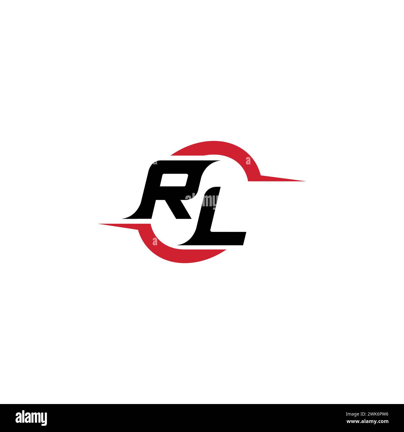 RL initial logo cool and stylish concept for esport or gaming logo as your inspirational Stock ...