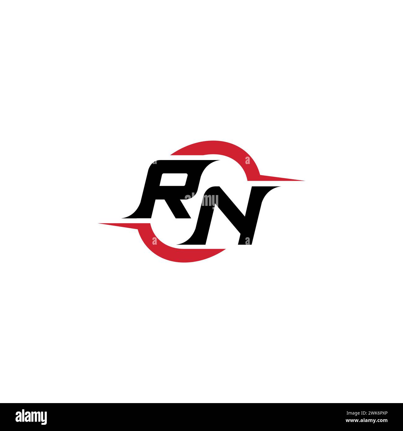 RN initial logo cool and stylish concept for esport or gaming logo as ...