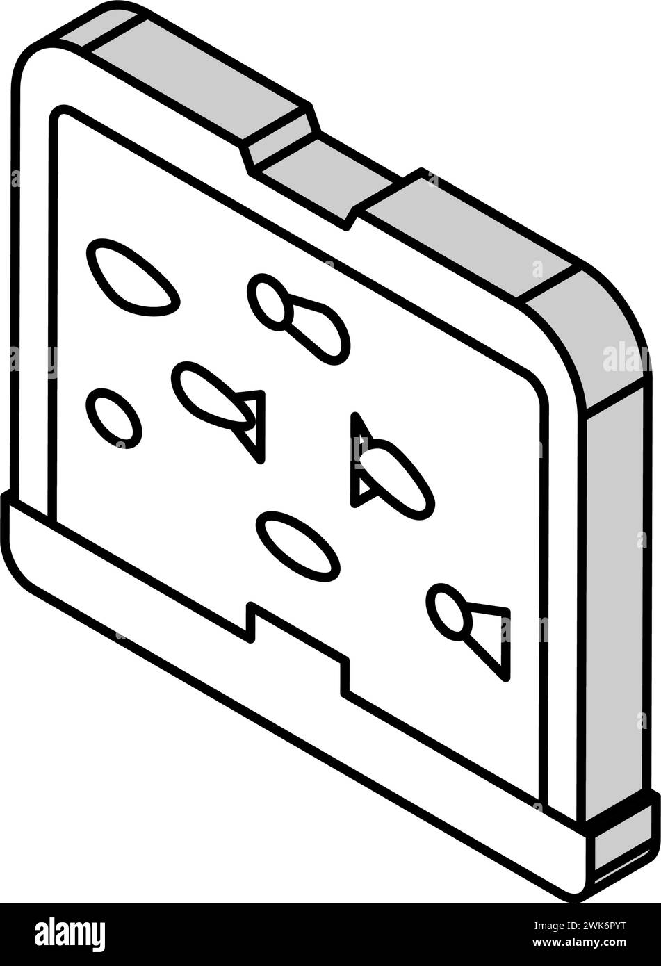 fly fishing box isometric icon vector illustration Stock Vector Image ...