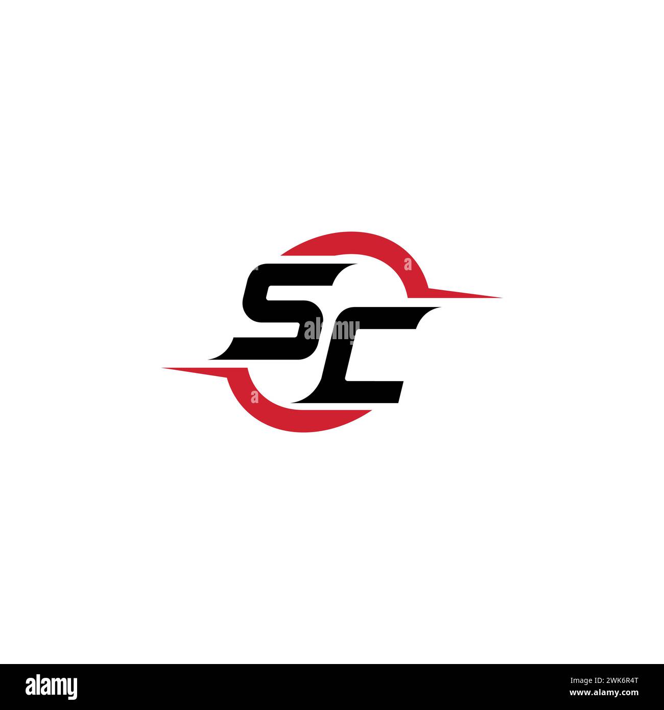 SC initial logo cool and stylish concept for esport or gaming logo as ...