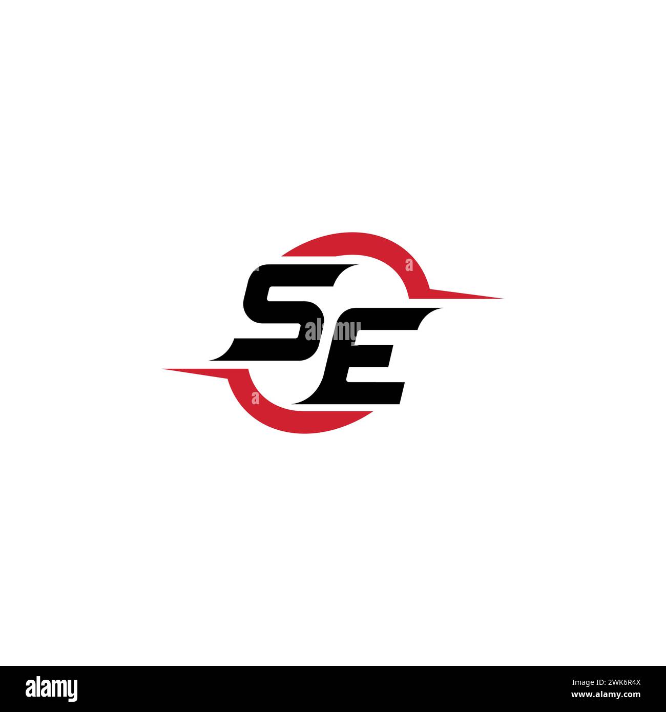 SE initial logo cool and stylish concept for esport or gaming logo as ...