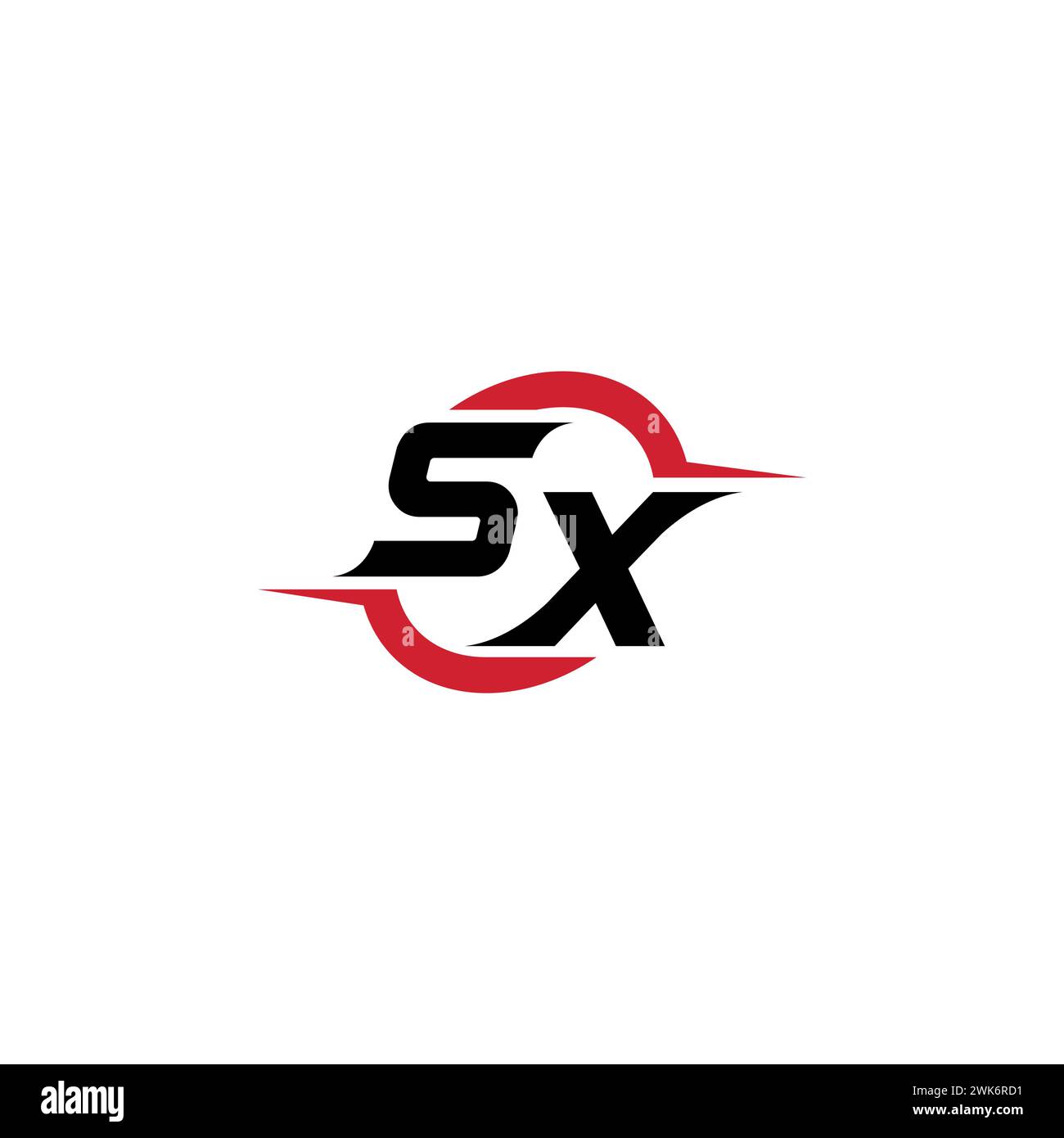 SX initial logo cool and stylish concept for esport or gaming logo as your inspirational Stock ...
