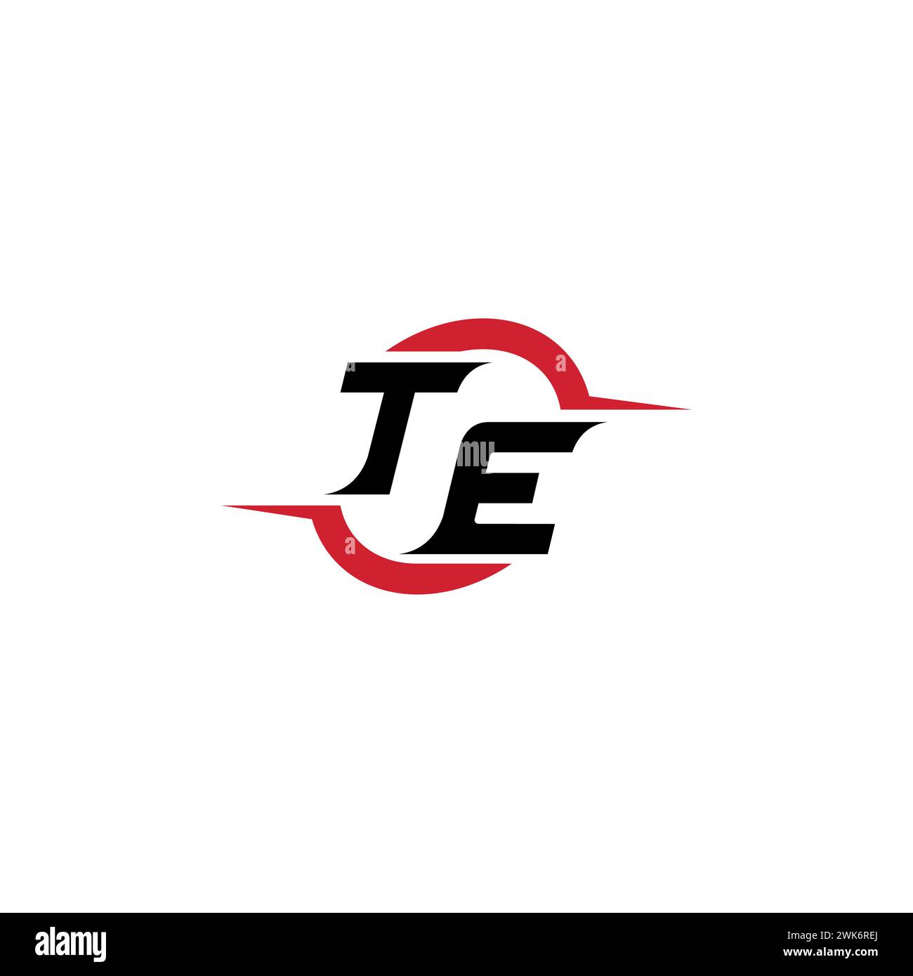 TE initial logo cool and stylish concept for esport or gaming logo as ...
