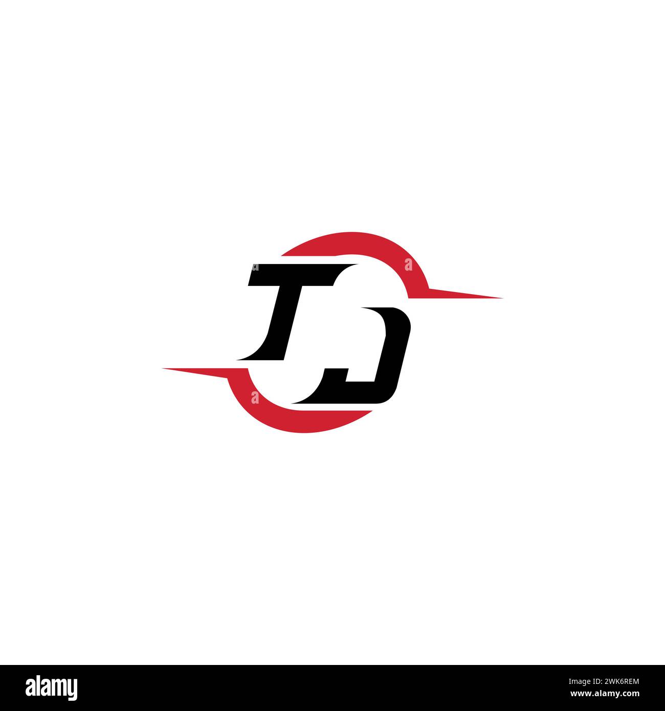 TJ initial logo cool and stylish concept for esport or gaming logo as ...