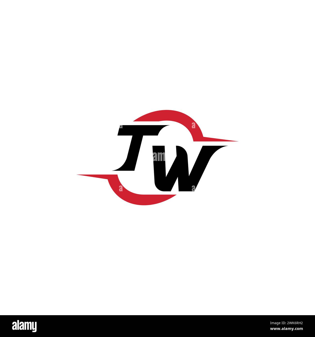 TW initial logo cool and stylish concept for esport or gaming logo as ...