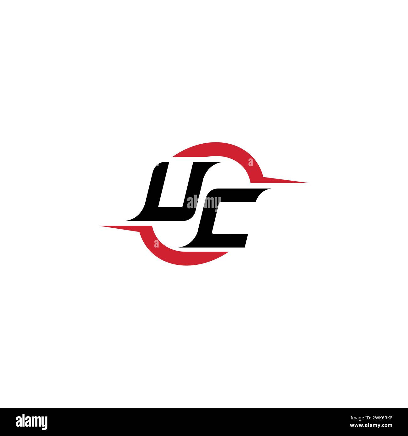 UC initial logo cool and stylish concept for esport or gaming logo as ...