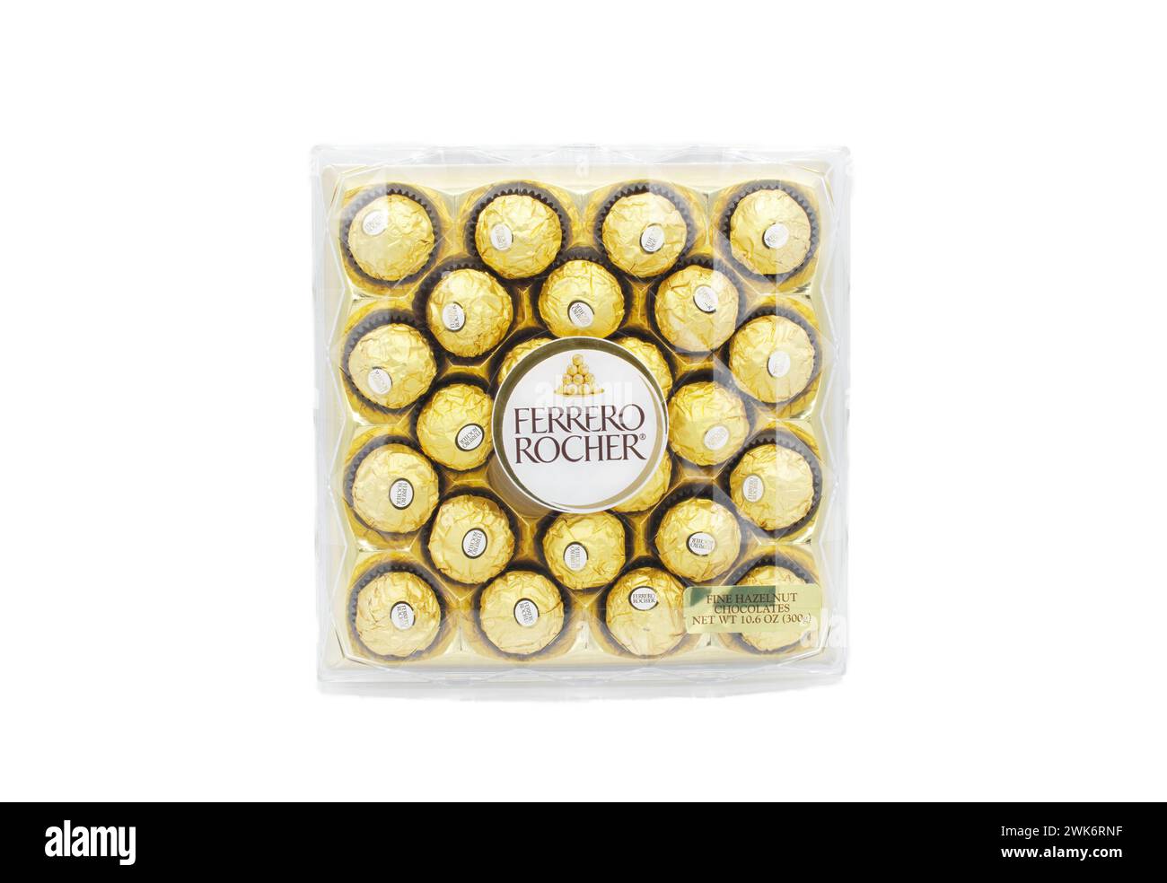 Ocala, FL 2-17-2024 Italian hazel nut premium chocolate sweet with ...