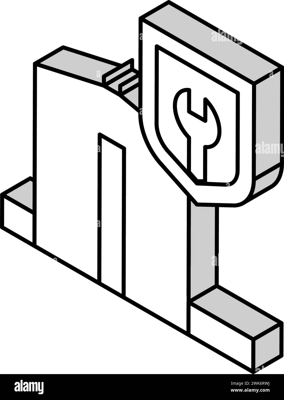 installation of storage tank isometric icon vector illustration Stock ...