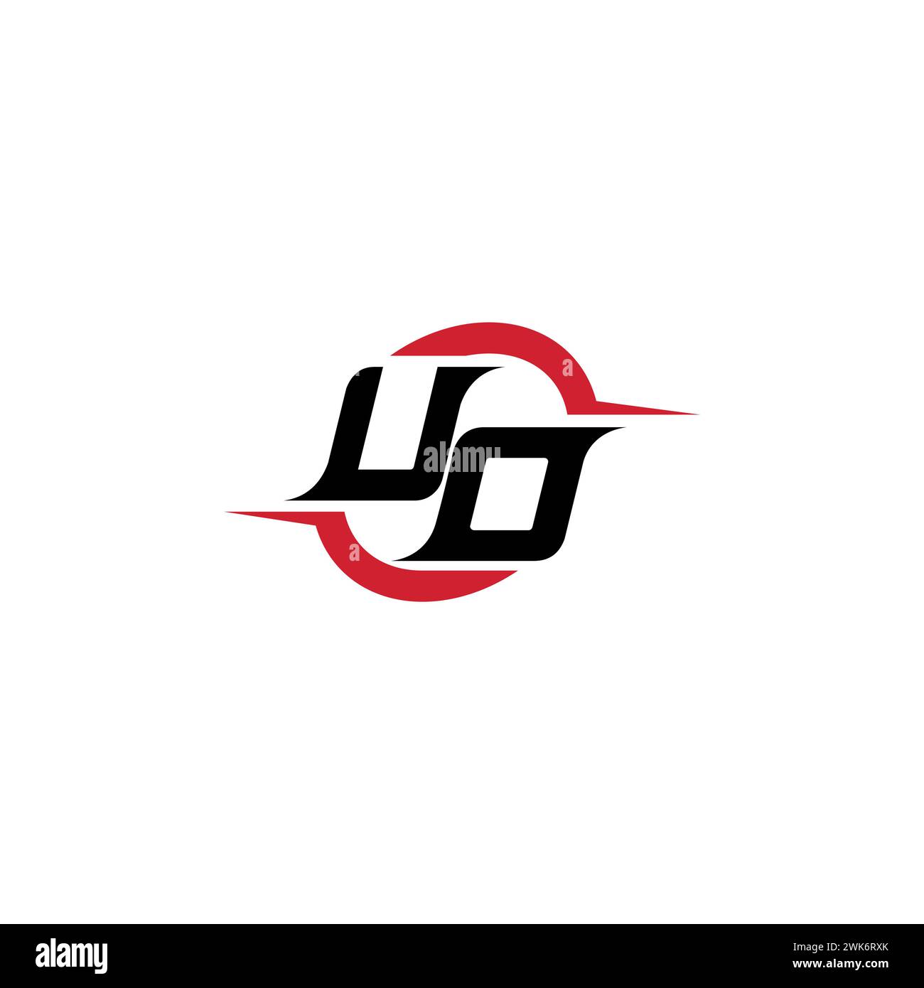 UO initial logo cool and stylish concept for esport or gaming logo as your inspirational Stock ...