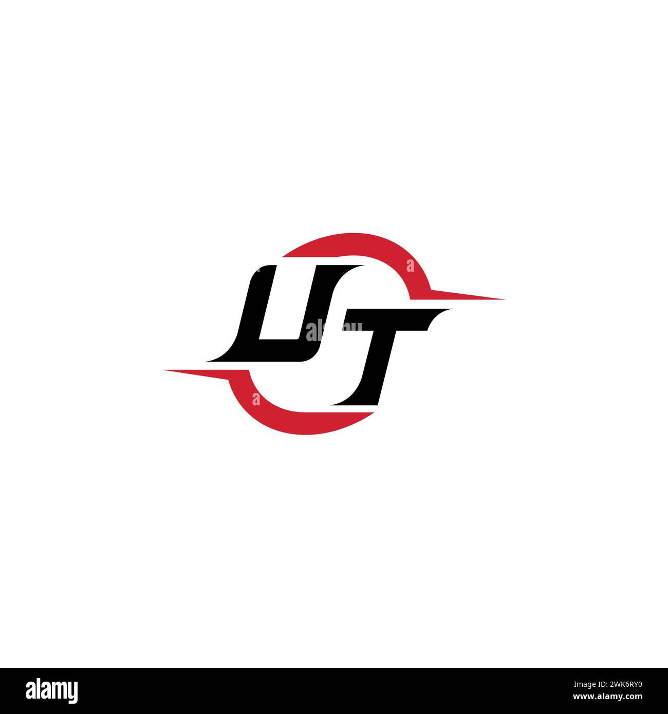 UT initial logo cool and stylish concept for esport or gaming logo as ...