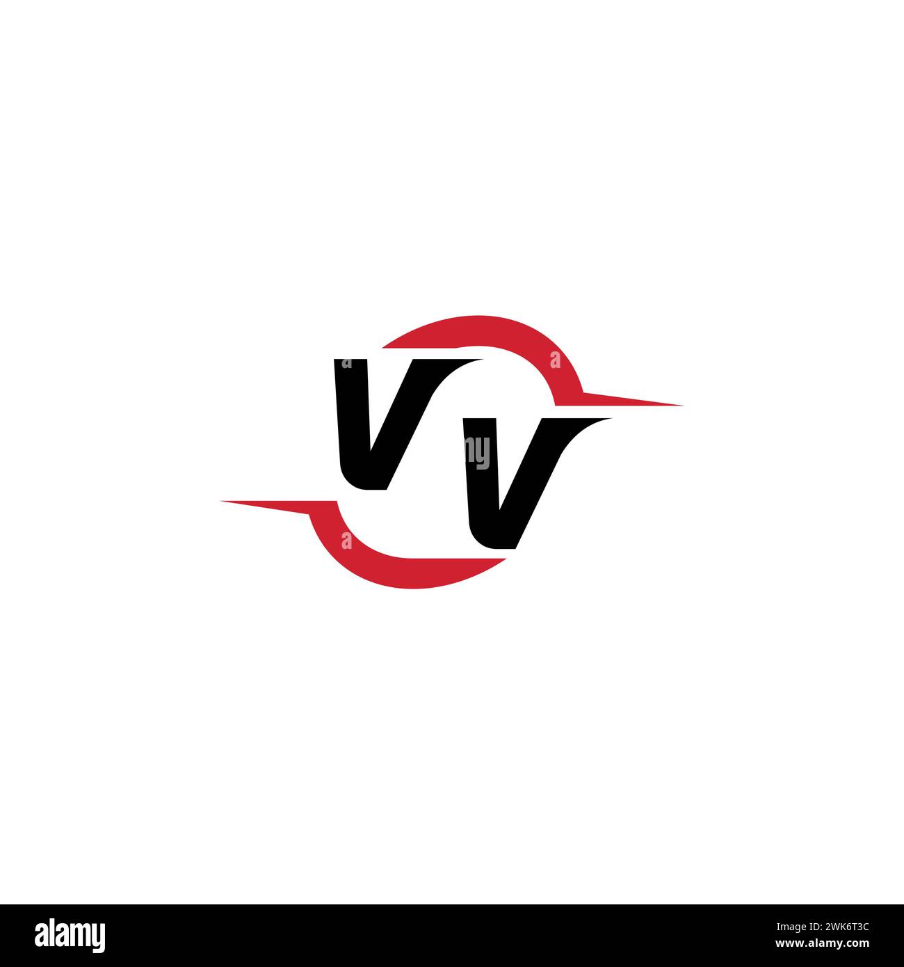 VV initial logo cool and stylish concept for esport or gaming logo as ...