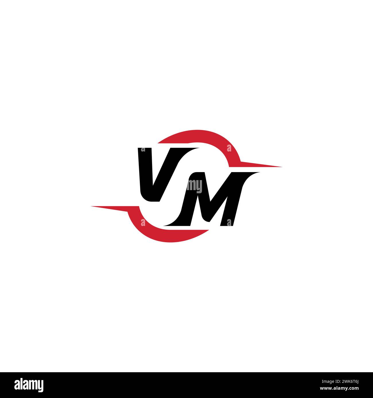 VM initial logo cool and stylish concept for esport or gaming logo as ...