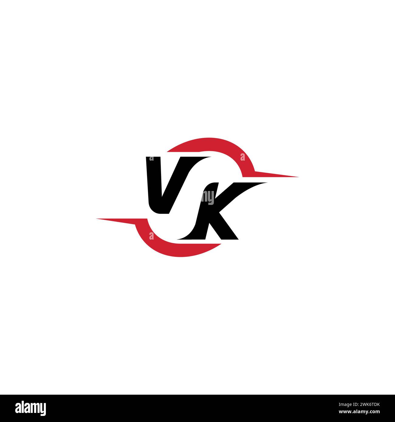 VK initial logo cool and stylish concept for esport or gaming logo as ...