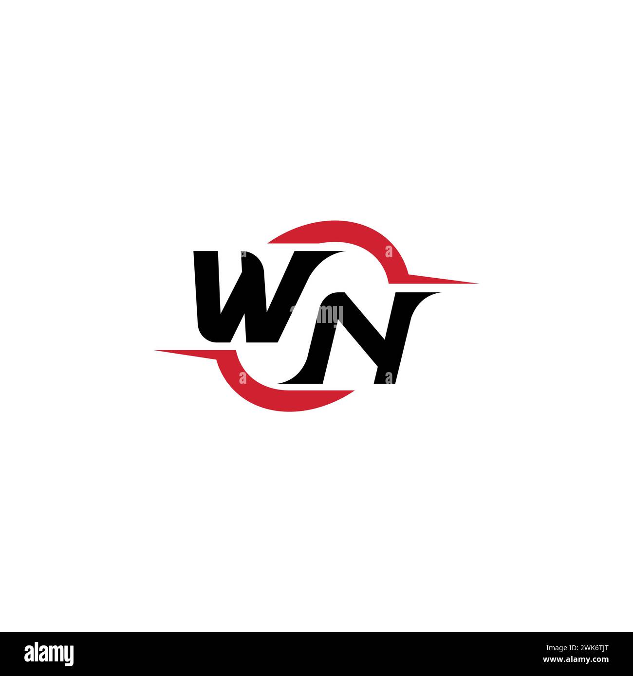 WN initial logo cool and stylish concept for esport or gaming logo as ...