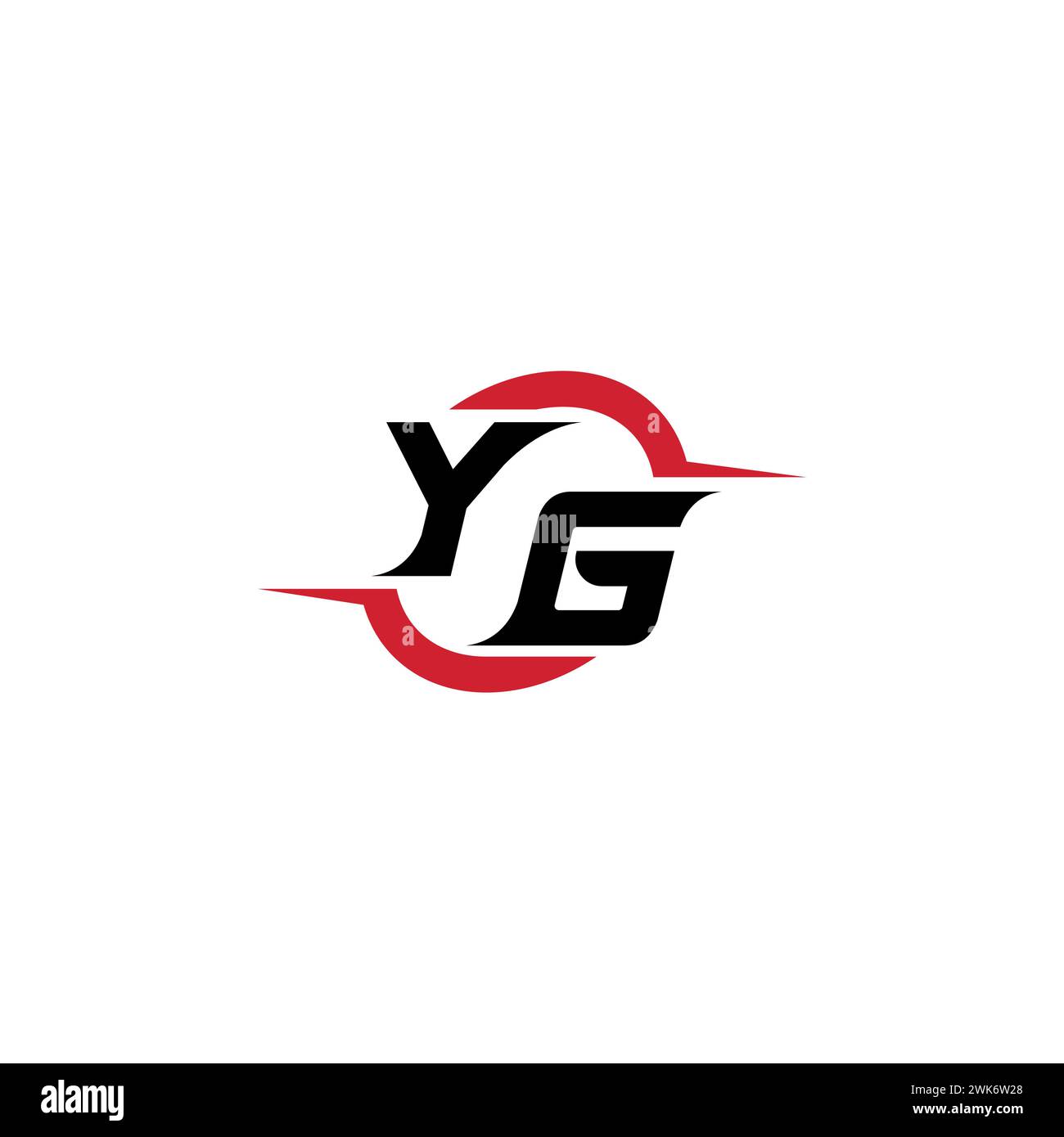 YG initial logo cool and stylish concept for esport or gaming logo as ...