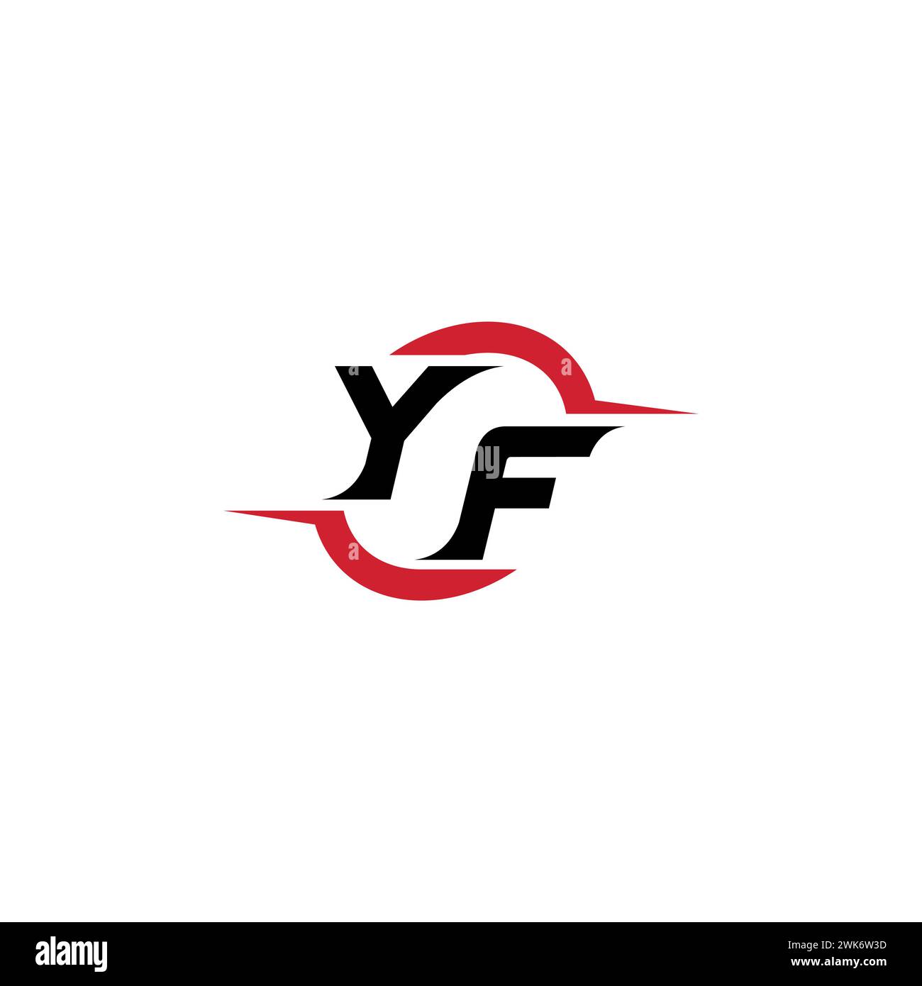 YF initial logo cool and stylish concept for esport or gaming logo as ...
